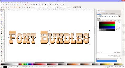 How To Create A Gold Text Effect Inkscape Design Bundles