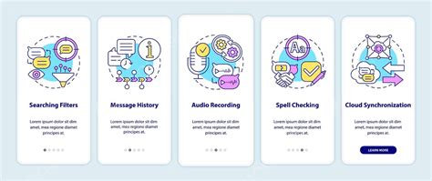 Toprated Onboarding Page For Mobile App Messaging Feature Vector