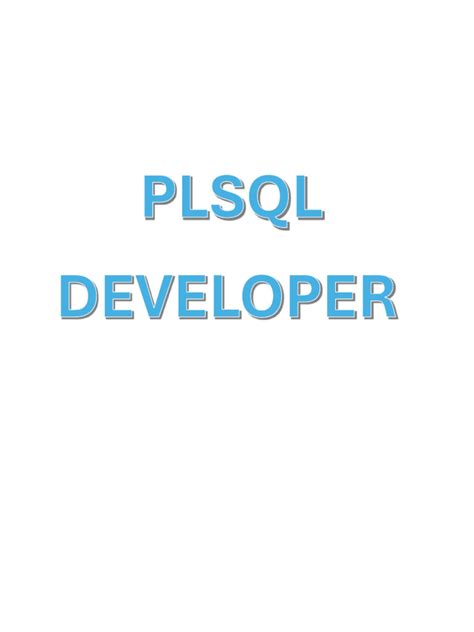 Pls Ql Developer Pdf