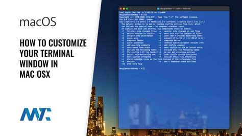 Mac Osx 프로필을 사용하여 터미널 창을 사용자 정의하는 방법 Martech Zone