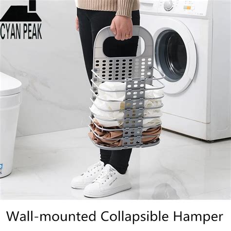 Складная Прачечная корзина для хранения украшения дома аксессуары многофункциональная стиральная
