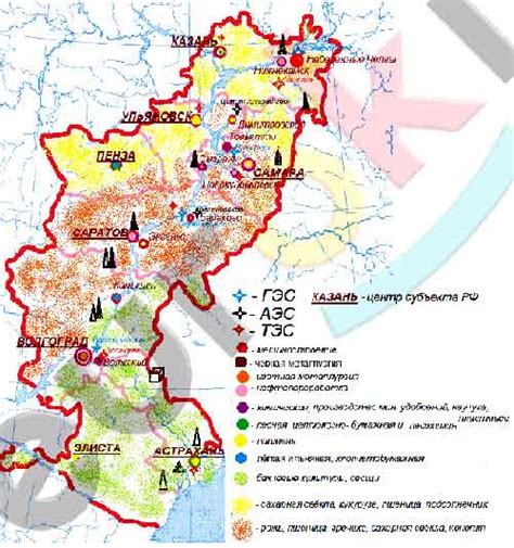 Нанесите границы района подпишите административные центры и названия субъектов Российской