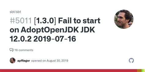 Fail To Start On Adoptopenjdk Jdk Issue Sbt Sbt Github