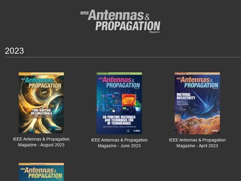 Ieee Antennas And Propagation Magazine August 2023archives