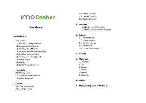 imo dash 4g user manual mobile phone guide and troubleshooting