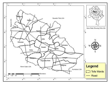 Map Of Tofa Local Government Area Of Kano State Nigeria 2 Methodology Download Scientific