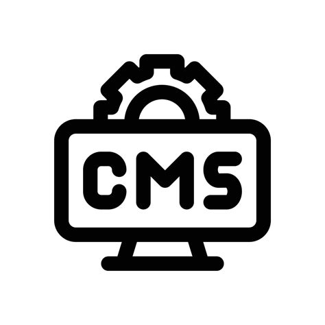 Cms Line Icon Clean And Minimalist Icon For Websites And Mobile Apps 60834576 Vector Art At