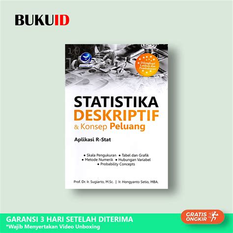 Jual Buku Statistika Deskriptif Dan Konsep Peluang Aplikasi R Stat Original Shopee Indonesia