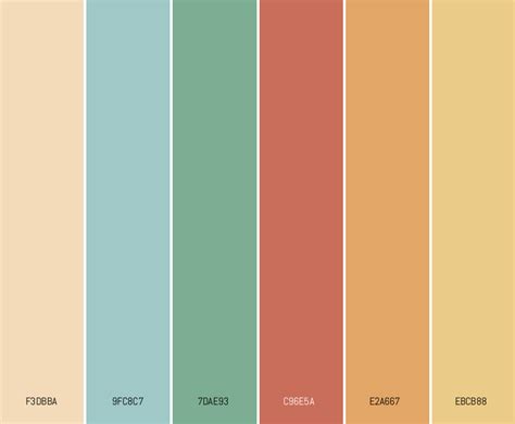 Best Vintage Pastels Pastel Color Palettes
