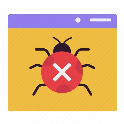 bug virus warning attack insect web development website icon