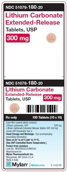Lithium Er Package Insert Prescribing Information