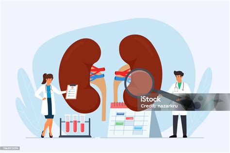 신장을 검사하는 의사 신장 질환 및 진단의 치료 신장 개념의 건강 콩팥 내부 기관에 대한 스톡 벡터 아트 및 기타 이미지 콩팥 내부 기관 벡터 신장이식 Istock