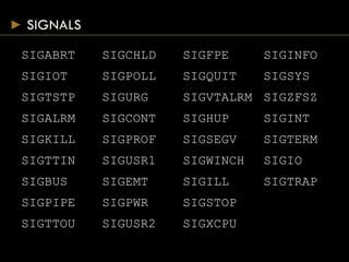 System Programming Assignment Help Signals PPT