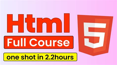 Html Tutorial In Hindi For Beginners Html Full Course One Shot
