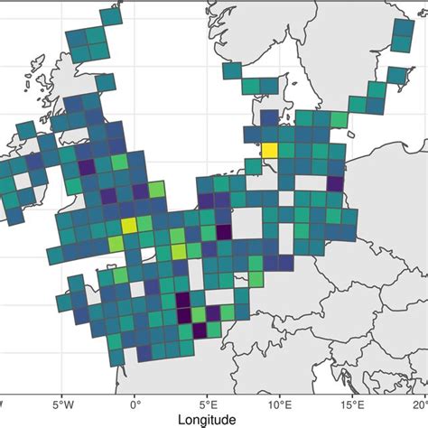 Spatial Distribution Of The Random Effects Of Population Trends Of Download Scientific Diagram