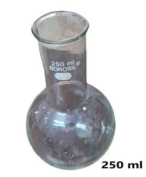 250ml Borosilicate Glass Round Cylindrical Laboratory Flask At ₹ 130 Piece Round Bottom Flasks