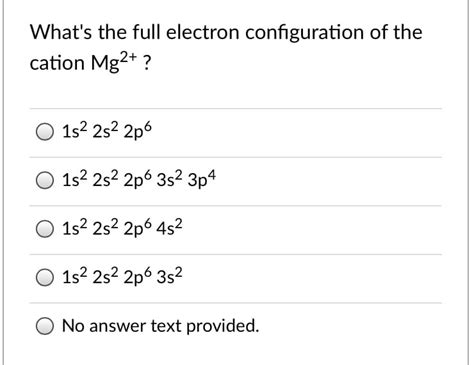 Answered Whats The Full Electron Configuration… Bartleby