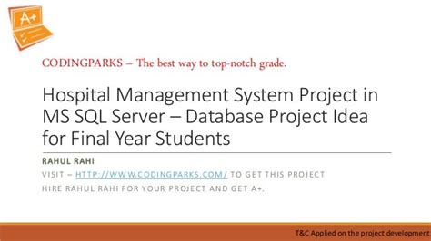 hospital management system project in ms sql server database projec…