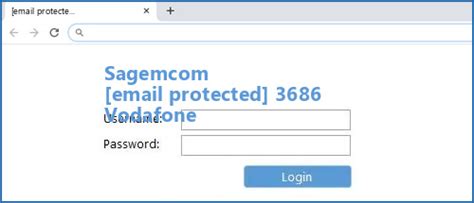 Sagemcom Email Protected Vodafone Default Login IP Default Username Password