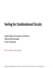 Mastering Verilog A Guide To Combinational Circuit Design Course Hero
