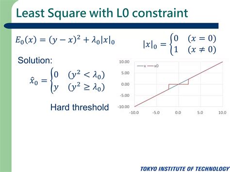 Least Square With L0 L1 And L2 Constraint Ppt