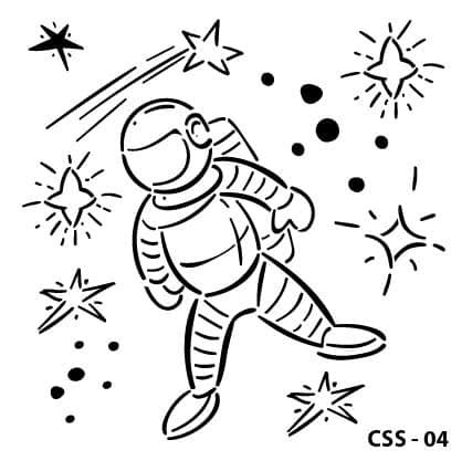 ÇOCUK STENCIL SPACE SET CSS 04 15X15 Cadence Boya