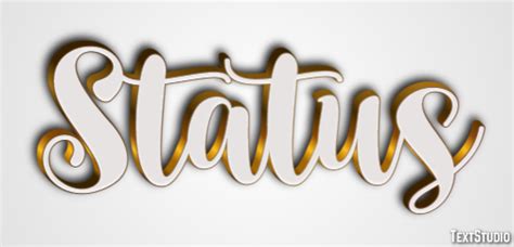 Status Text Effect And Logo Design Word