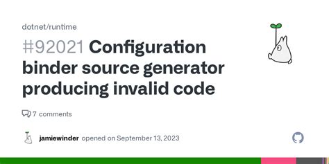 Configuration Binder Source Generator Producing Invalid Code · Issue