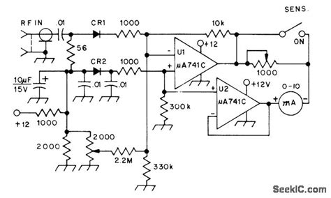 RF METER Basic Circuit Circuit Diagram SeekIC Com