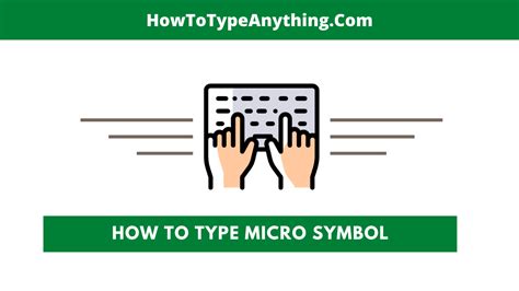 How To Type Micro Symbol In Wordexcel On Keyboard How To Type Anything