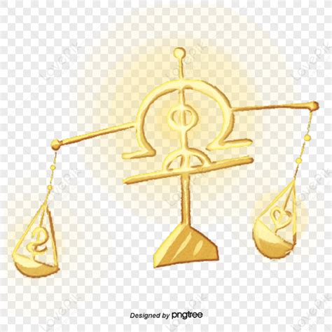 골드 천평 별자리 일러스트 균형원소밸런싱금빛 Png 일러스트 무료 다운로드 Lovepik
