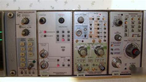 Tektronix 7603 Oscilloscope W Plug Ins
