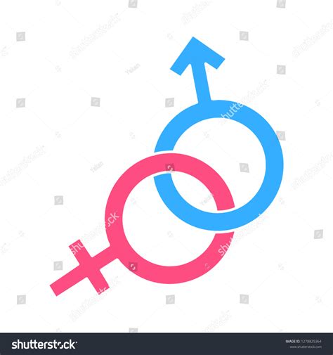 Sex Sign Iconmale Signfemale Signgender Symbolheterosexual Stock Vector