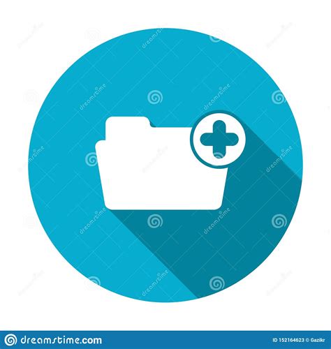 Add Attach Create Folder Make New Plus Icon Vector Icon Stock Vector