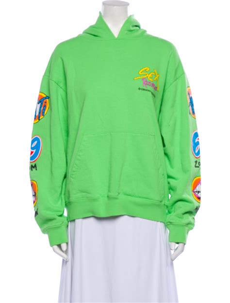 Chrome Hearts X Matty Boy Sex Records Graphic Print Hoodie Green
