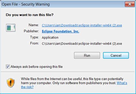 Eclipse Java Version Linux