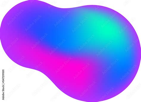 Gradient Blob Shape Abstract Organic Random Form Liquid Fluid