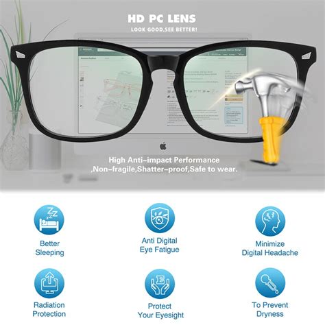 Blue Light Blocking Glasses Anti Eye Strain Heada Vicedeal