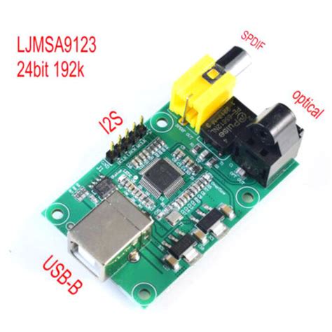 SA9123 USB To SPDIF Optical I2S Output 24BIT 192K USB Audio Streaming ...