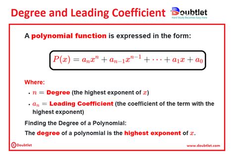 Degree And Leading Coefficient Calculator Polynomial Analyzer