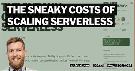 Geshan Manandhar On Linkedin The Sneaky Costs Of Scaling Serverless