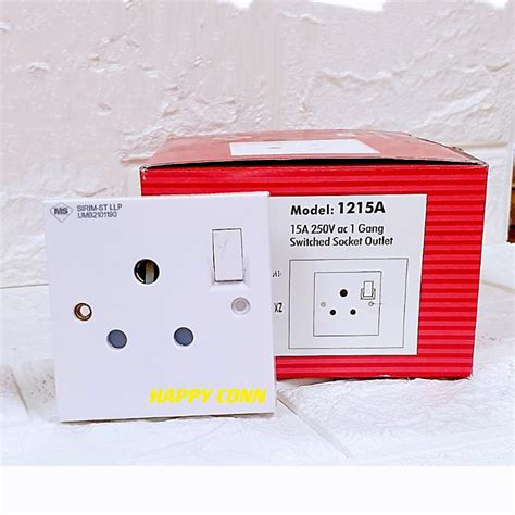 Ums 1215a 15a Switch Socket Outlet Sirim Shopee Malaysia