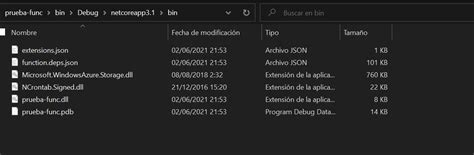 [question] why does functions on core 3 1 create a bin folder