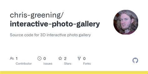 github chris greening interactive photo gallery source code for 3d