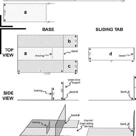 Design Plans For The Slide Based Manipulator Two Scale Bars Are Given Download Scientific