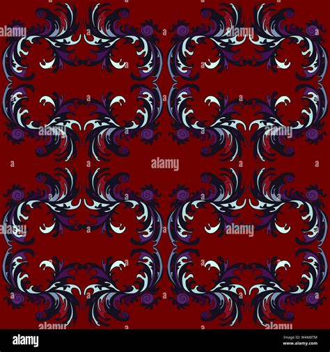Red Classic Pattern Stock Vector Image And Art Alamy