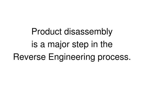 Ppt Product Disassembly Powerpoint Presentation Free Download Id 5337681