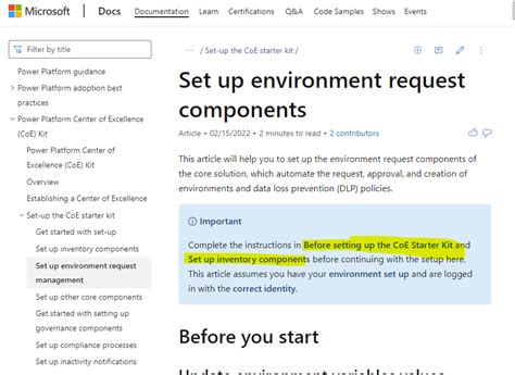 Coe Starter Kit Bug Admin Environment Request Flow Failing · Issue 3483 · Microsoftcoe
