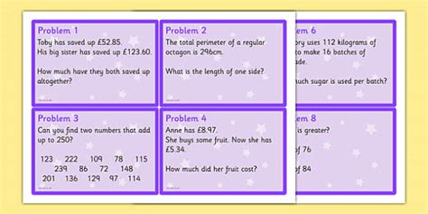 Maths Problem Cards Year 6 Teacher Made Twinkl