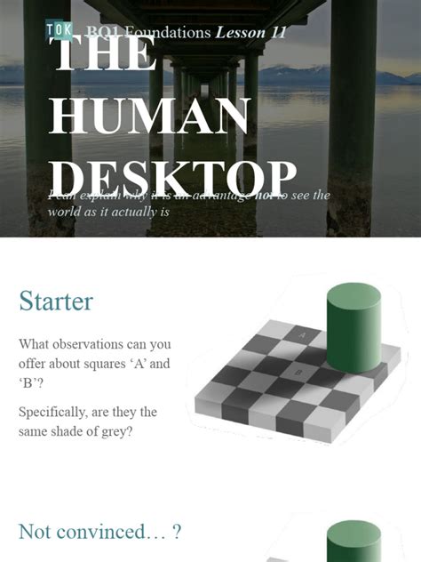 1 11 The Human Desktop Class Presentation Pdf Reality Illusion